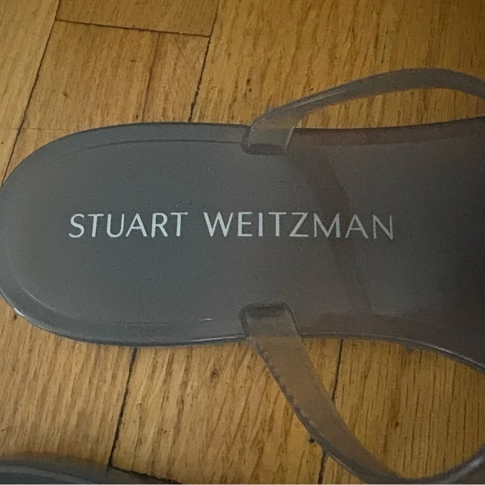 Stuart Weitzman | Shoes | Stuart Weitzman Gray Jelly Sandals Size 95 ...
